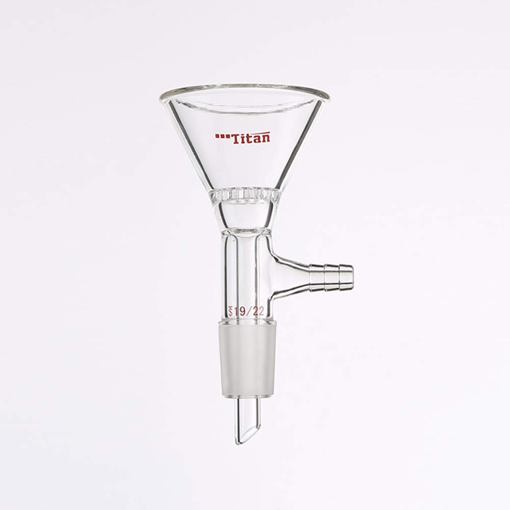 Adamas-Beta Glass Short Stem Funnel with 50 mm Top O.D. and 19/22 Inner Joint Filter Funnel Glass Funnel