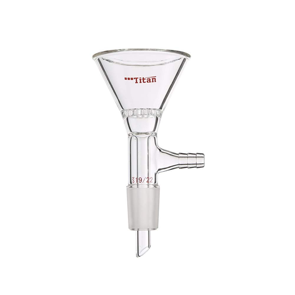 Adamas-Beta Glass Short Stem Funnel with 50 mm Top O.D. and 19/22 Inner Joint Filter Funnel Glass Funnel