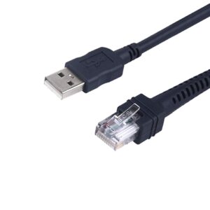 jacobsparts usb cable 6 feet for symbol barcode scanner ls2208 ls2208ap ls4208 ls1203 ls4328 ls9208 cba-u01-s07zar