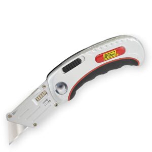 ivy classic 11146 hinge-loc folding utility knife with blade storage, 1/card