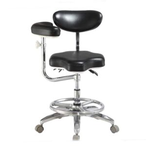 aries outlets dental medical doctor stool mobile dentist seat chair deluxe with armrest