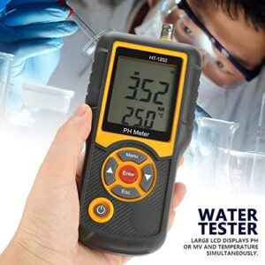 Tester HT-1202 Digital High Accuracy Water Quality Tester 0~14PH Temperature Tester for Water/Pool/Hydroponics