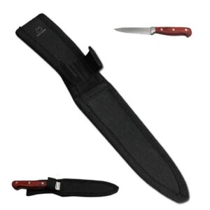 3.5"-5.3" fruit knife universal knife scabbard sheath (black nylon)