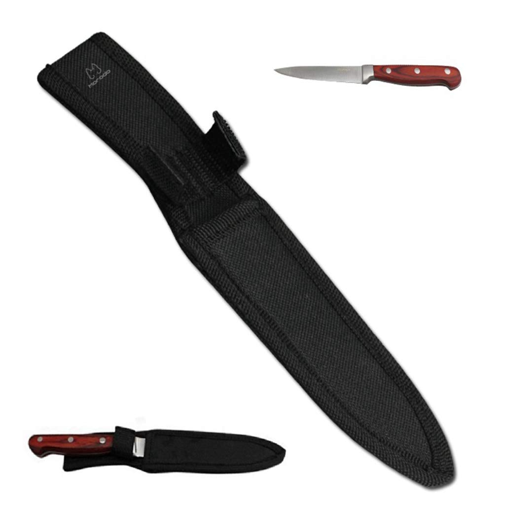 3.5"-5.3" Fruit Knife Universal Knife Scabbard Sheath (Black Nylon)