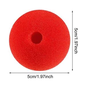 meekoo 10 Packs Red Clown Nose Red Nose Foam Sponge Nose Cosplay Nose for Halloween Christmas Comic Party Supplies