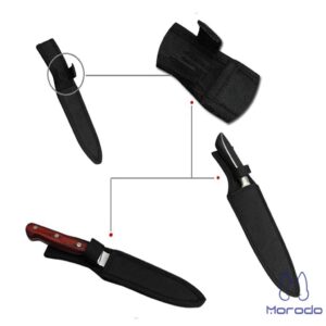 3.5"-5.3" Fruit Knife Universal Knife Scabbard Sheath (Black Nylon)