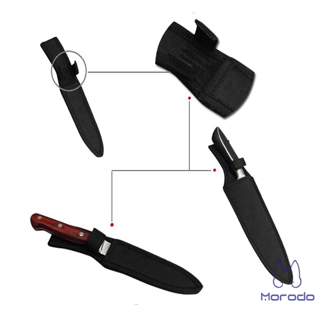 3.5"-5.3" Fruit Knife Universal Knife Scabbard Sheath (Black Nylon)