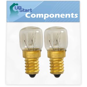 2-pack 4173175 light bulb replacement for whirlpool & kitchenaid ovens - compatible with whirlpool wp4173175 & part number ap6009180, 4173175, 3178521, 4452166 light bulbs