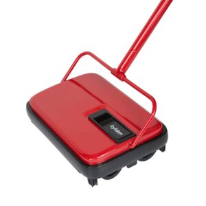 eyliden carpet sweeper, mini size lightweight hand push carpet sweepers - no noise, non-electric - easy manual sweeping, automatic compact broom only for carpet cleaning