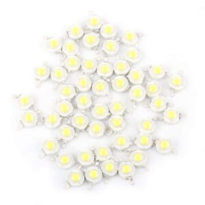 high power led chip, led chip bulb, light beads, 1w white super bright smd cob light emitter components diode bulb lamp beads for diy lighting (cool white)