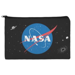 nasa official meatball logo pencil pen organizer zipper pouch case