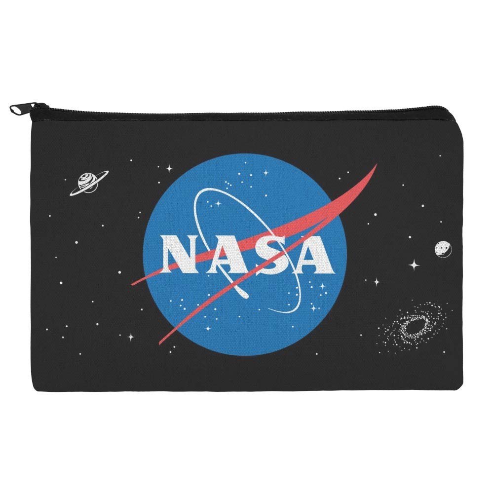 NASA Official Meatball Logo Pencil Pen Organizer Zipper Pouch Case