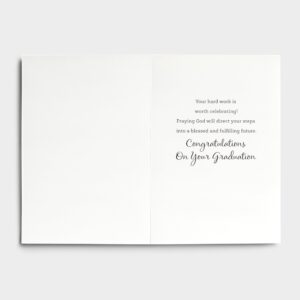 DaySpring - Paths Graduation - King James Version - 12 Boxed cards & Envelopes (4 Design Assortment with Scripture) - Graduate Your Future is as Bright as the Promises of God (J1336)