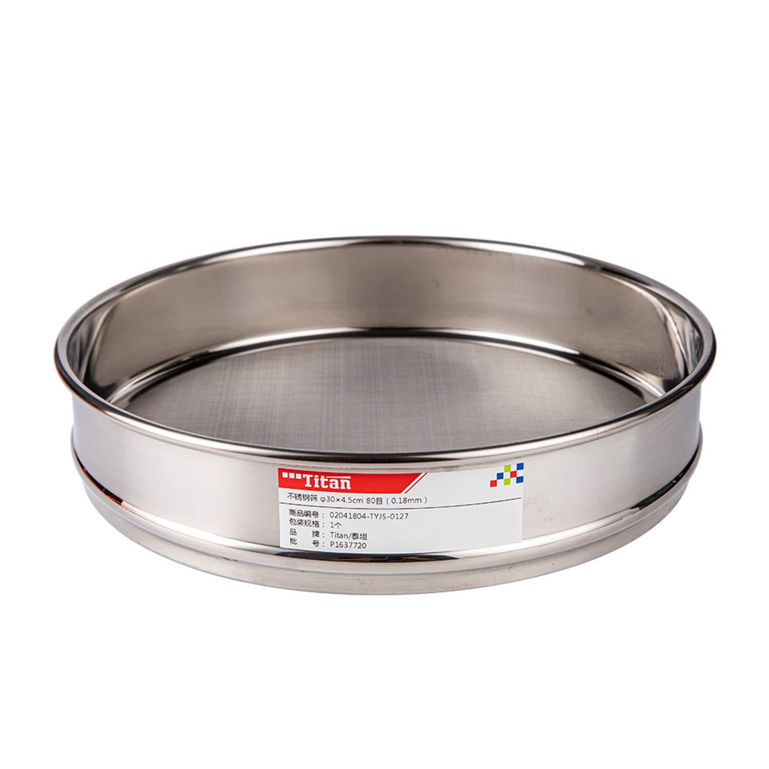 Adamas-Beta φ30×4.5cm 70Mesh 304 Stainless Lab Sieves Economy Test Sieve 304 Stainless Steel Wire Cloth（0.224mm）