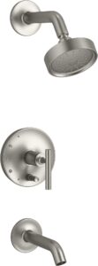 kohler purist rite-temp bath and shower trim with lever handle and 1.75 gpm showerhead