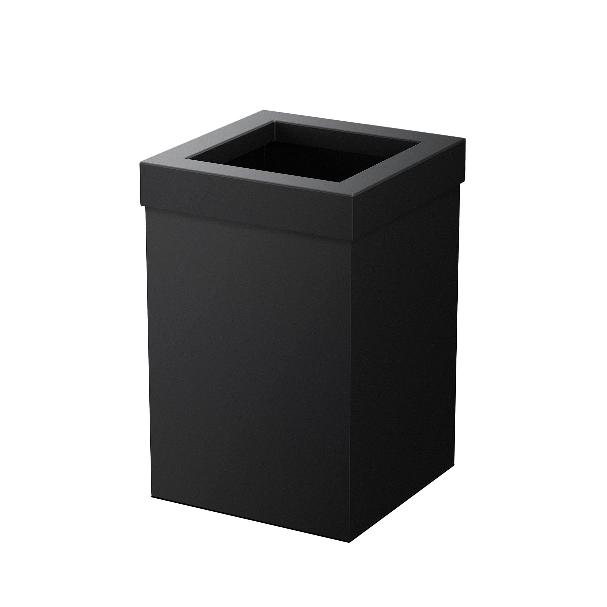 Gatco 1915, Modern Square Stainless Steel Waste Basket, Matte Black, 3.2 gallons , 11.88"H