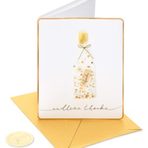 Papyrus Blank Thank You Card (Message in a Bottle)