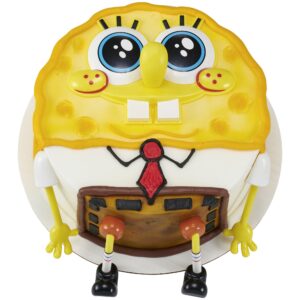 DecoSet® SpongeBob SquarePants™ Creations Cake Topper, 5-Piece Birthday Party Set with Eye-Popping Face and 2 Arms and 2 Legs