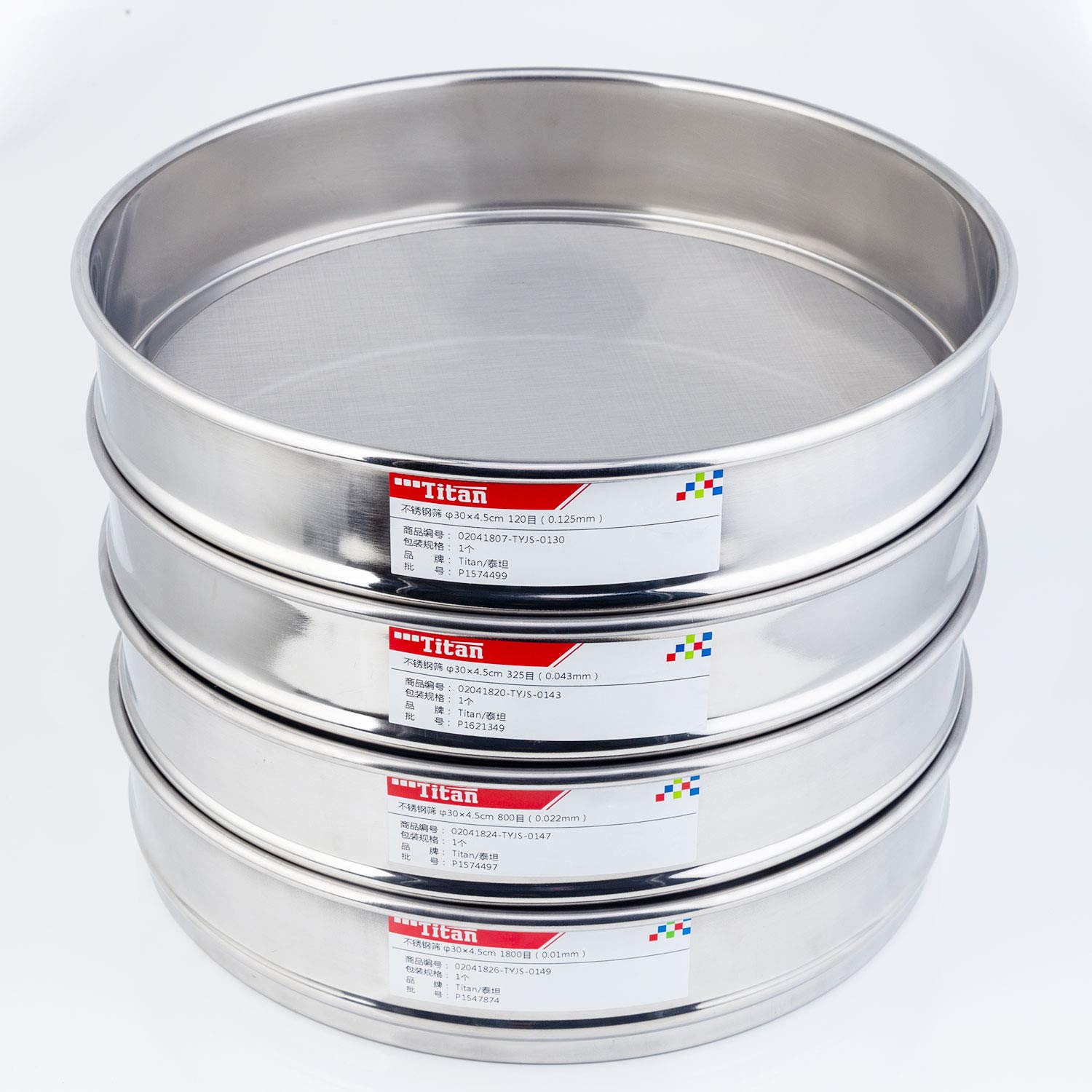 Adamas-Beta φ30×4.5cm 70Mesh 304 Stainless Lab Sieves Economy Test Sieve 304 Stainless Steel Wire Cloth（0.224mm）