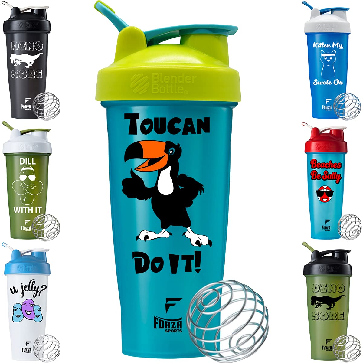 Forza Sports Blender Bottle x Classic 28 oz. Shaker - Toucan Do It!