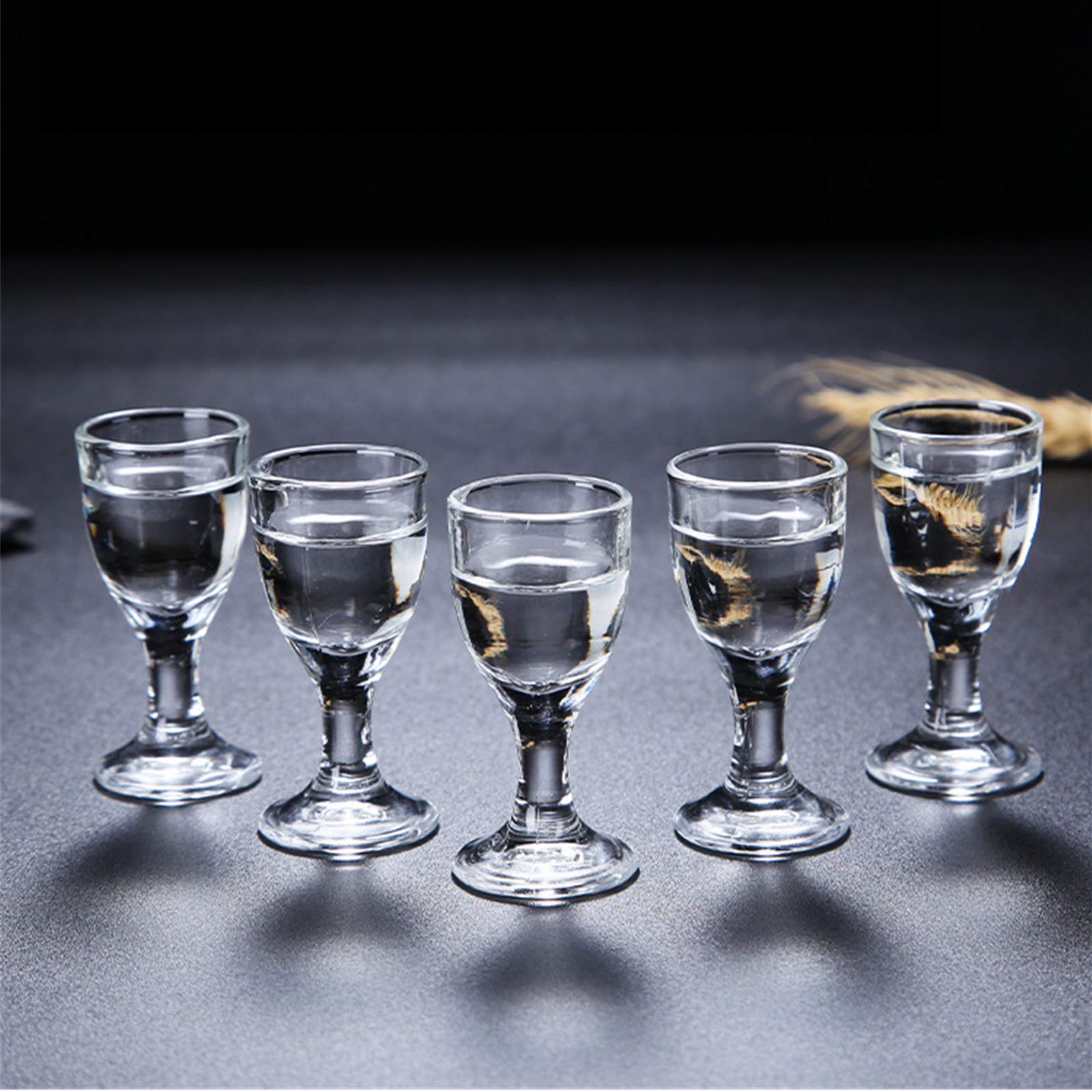 11ml 0.4oz Shot Glasses Set of 6 Sake Glass Set Chinese Liquor Spirit Baijiu Sake Glass Cup Clear Alcohol Mini Shot Glass With Stem Small Drinking Glass Gift Mini Glass Unique Mini Wine Glass