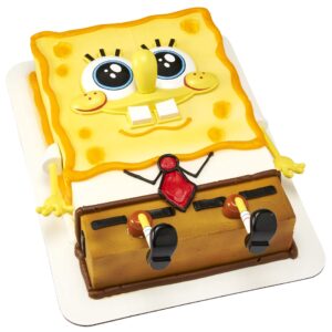 DecoSet® SpongeBob SquarePants™ Creations Cake Topper, 5-Piece Birthday Party Set with Eye-Popping Face and 2 Arms and 2 Legs