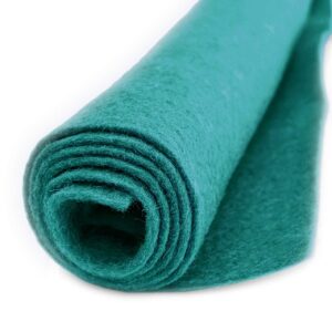 jaded ocean bright teal - wool felt oversized sheet - 35% wool blend - 1 12x18 inch sheet