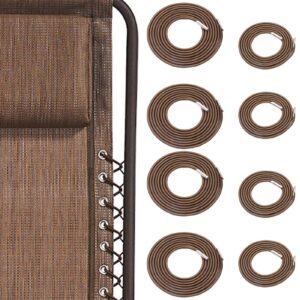 sunnyzoo professional replacement cords for zero gravity recliner repair tool for lounge chair(brown-8cords)