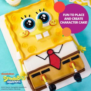 DecoSet® SpongeBob SquarePants™ Creations Cake Topper, 5-Piece Birthday Party Set with Eye-Popping Face and 2 Arms and 2 Legs