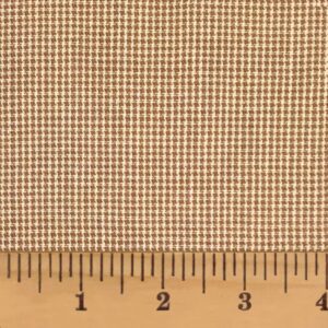 nutmeg brown cotton homespun plaid fabric by jcs - sold by the yard