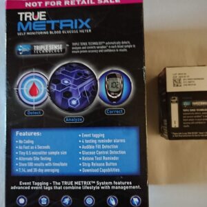 TrueMetrix Blood Glucose System Plus 30 Test Strips Bundle (Triple Sense Technology)