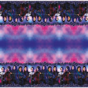 Unique Disney Descendants 3 Rectangular Plastic Table Cover - 54" x 84" (1 Pc) - Multicolor & Easy-to-Clean Tablecover, Perfect for Themed Celebrations