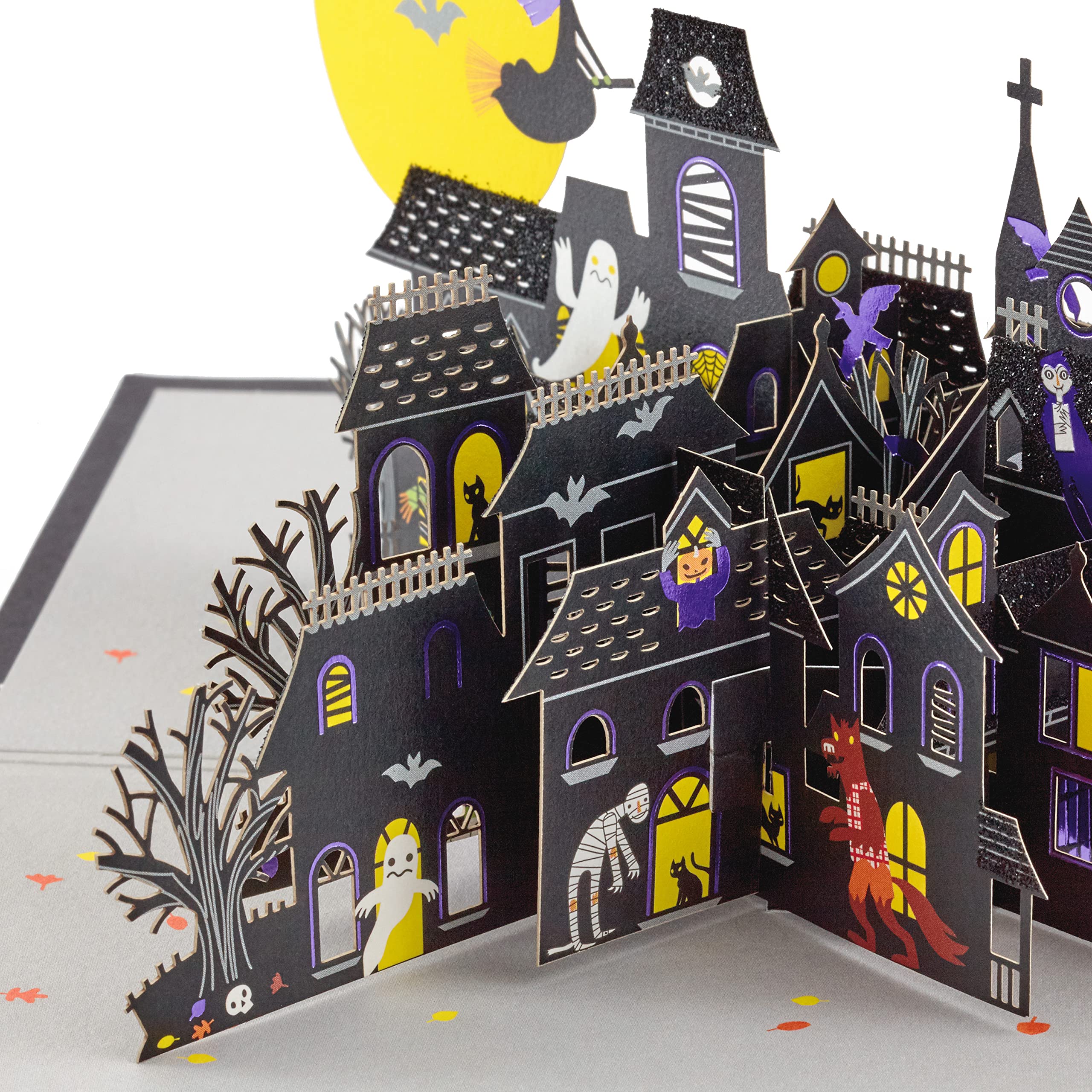 Hallmark Signature Paper Wonder Halloween Pop Up Card (Haunted House),1299HEH4007