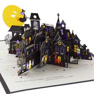 hallmark signature paper wonder halloween pop up card (haunted house),1299heh4007