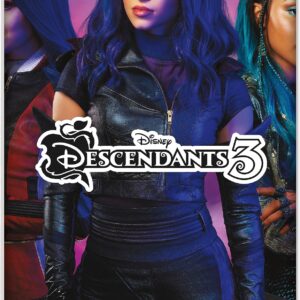 Unique Disney Descendants 3 Rectangular Plastic Table Cover - 54" x 84" (1 Pc) - Multicolor & Easy-to-Clean Tablecover, Perfect for Themed Celebrations