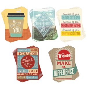 hallmark business (25 pack) assorted employee appreciation cards (star qualities) for customers, employees, clients, members, groups, associations, organizations, churches, patients, staff