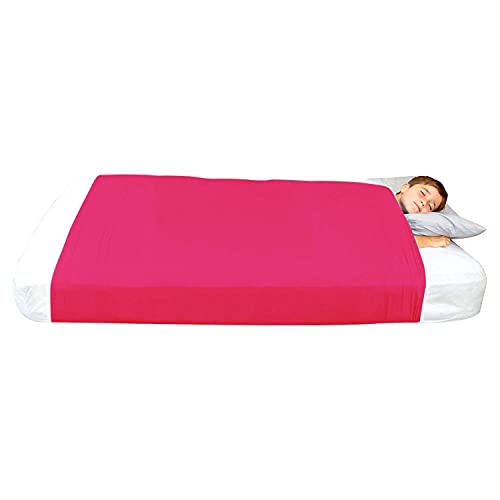 Special Supplies Sensory Bed Sheet for Kids Compression Alternative to Weighted Blankets - Breathable, Stretchy - Cool, Comfortable Sleeping Bedding (Red, Queen)