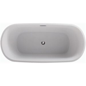 Elegant Decor Indoor Modern 59 inch Soaking Bathtub in Glossy white - 59x28.3x22