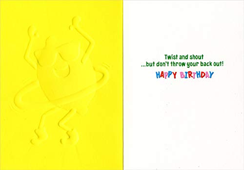 Avanti Lemon Hula Hoop Funny/Humorous A-Press Birthday Card