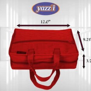 Yazzii 100 Spool Thread Organizer - Thread Holder Organizer - Portable Thread Storage Bag Red