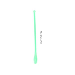 ULTECHNOVO 100PCS plastic lab scoop mini laboratory mixing spatulas (green)