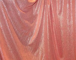 lycra shimmer lurex silver fabric 58''wide peachy pink color ff#15b[3]