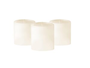 simply soson 3x3 inch ivory pillar candles set of 3, smooth texture, unscented ivory candles, dripless candles, 3 inch pillar candles ideal as wedding, parties, spas, dinner, home decoration, church