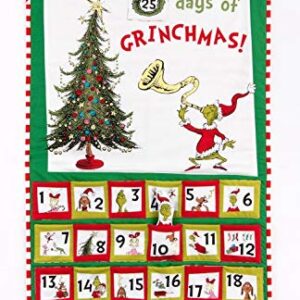 Christmas Advent Calendar- How The Grinch Stole Christmas- DIY 36" Fabric Panel- Not a Finished Product