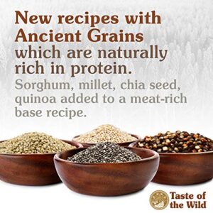 Taste of the Wild with Ancient Grains, Ancient Prairie Canine Recipe with Roasted Bison and Venison Dry Dog Food, Made with High Protein from Real Meat and Guaranteed Nutrients and Probiotics 5lb