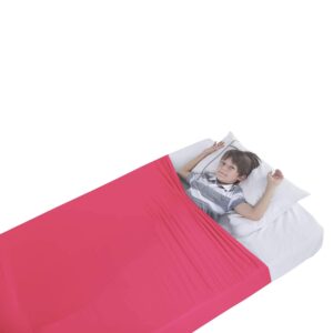 Special Supplies Sensory Bed Sheet for Kids Compression Alternative to Weighted Blankets - Breathable, Stretchy - Cool, Comfortable Sleeping Bedding (Red, Twin)