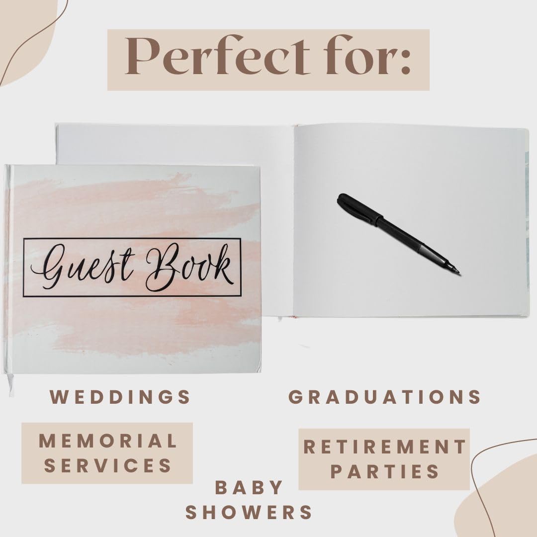 Paper 'n Such Wedding Guest Book – Guest Book Wedding Reception, Graduation, Baby Shower Polaroid Pictures Guest Book – GuestBook for Vacation Homes – Bridal Shower or Any Party