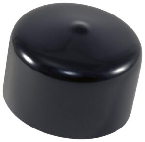 sbds (pack of 2) 2-3/4" od vinyl round cap "vc-2750-16-id 2.750" - depth 1"- flexible end caps-bolt screw rubber thread protector-safety cover, pipe post tubing rod cover. made in usa by caplugs