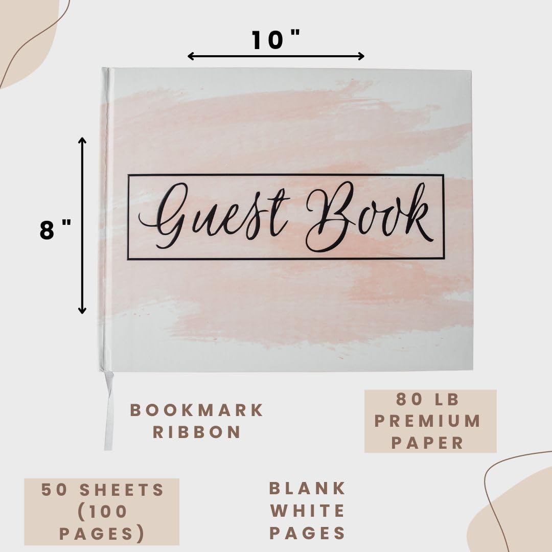 Paper 'n Such Wedding Guest Book – Guest Book Wedding Reception, Graduation, Baby Shower Polaroid Pictures Guest Book – GuestBook for Vacation Homes – Bridal Shower or Any Party