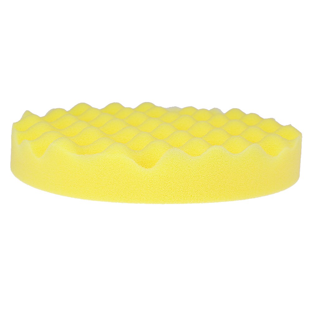 Vkinman 7inch(180mm) Car Sponge Buffing Pad Soft Wave Foam Pad Polishing Sponge Pads Kit for Car Polisher-4Pack